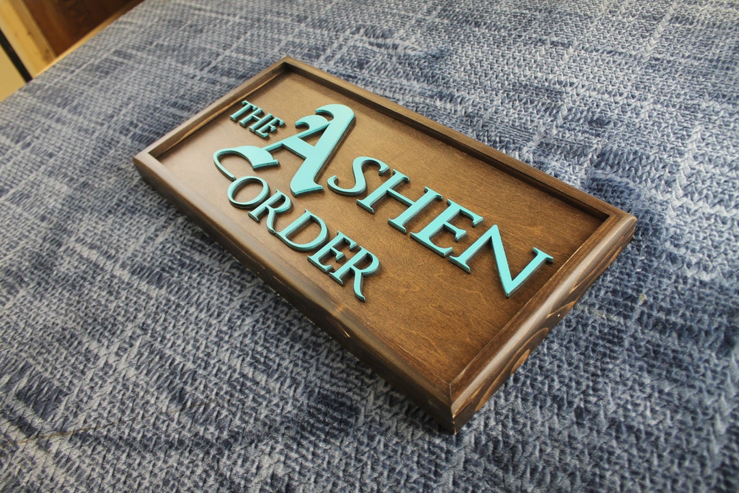 The Ashen Order Sign - Etsy