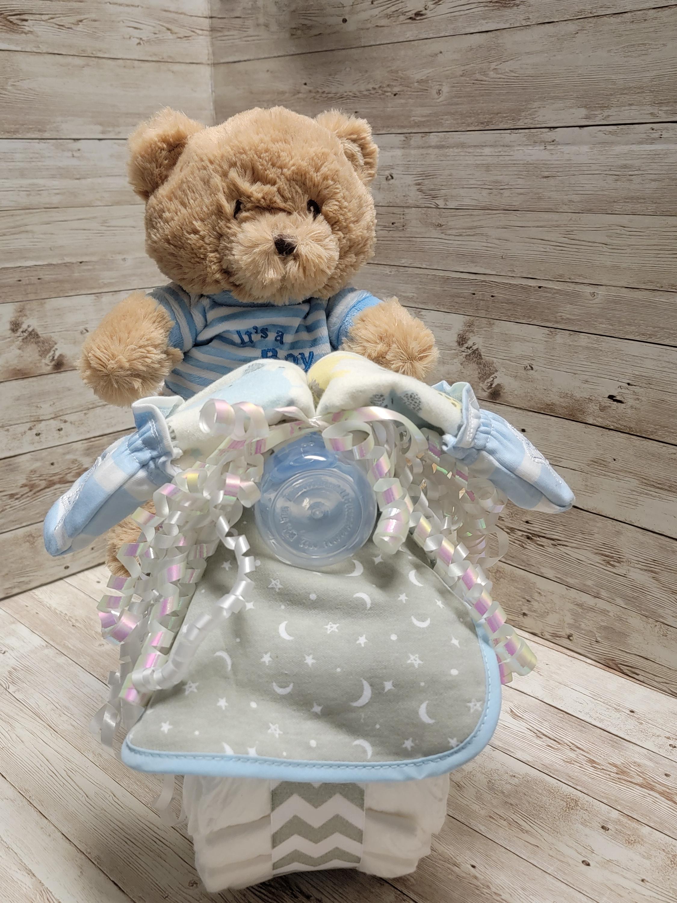 Custom Diaper Motorcycle With Personalized License Plate - Unique Baby ...