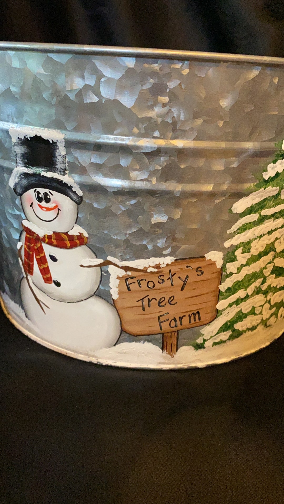 Snowman Bucket - Etsy