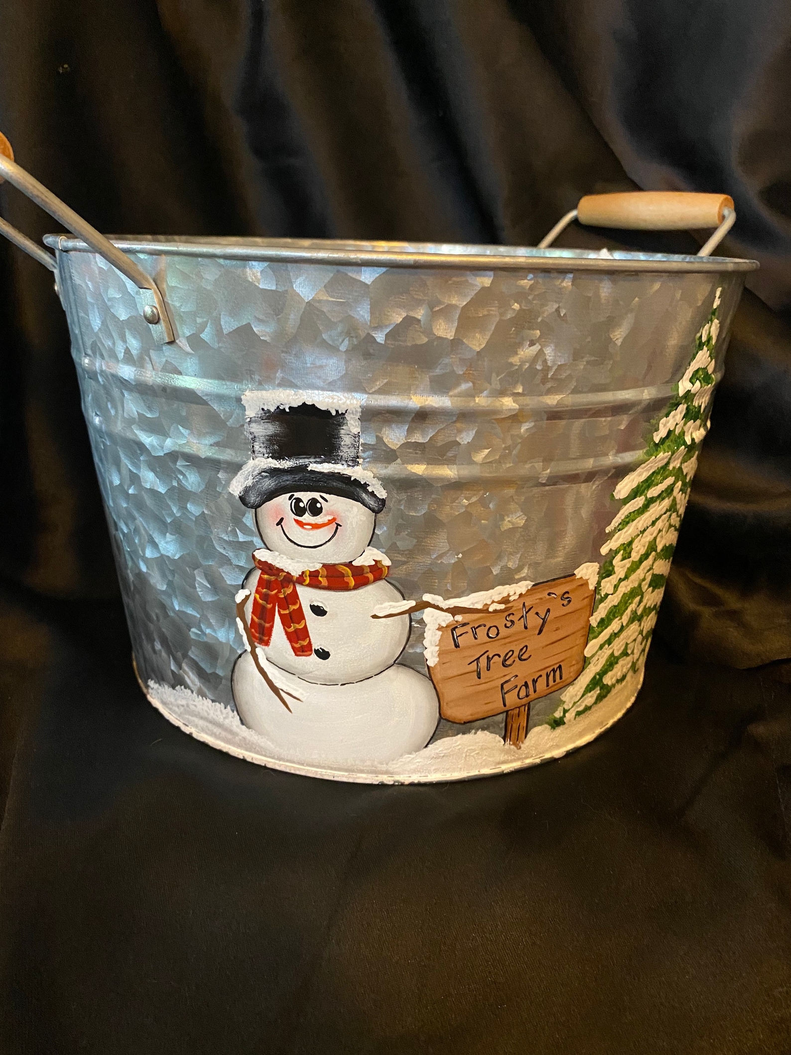 Snowman Bucket - Etsy