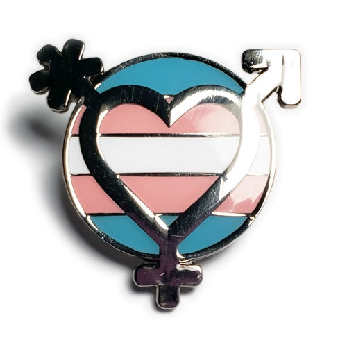 Trans Pride Enamel Pin - Etsy