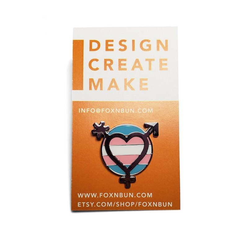 Trans Pride Enamel Pin - Etsy