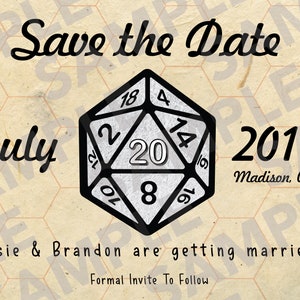 D20 Table Top Wedding Design - Etsy