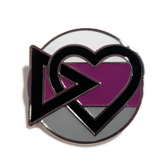 Demi/ace Pride Enamel Pin | Etsy