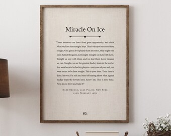 Miracle on Ice Speech - Etsy Ireland