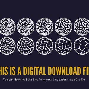 Voronoi Geometry Patterns SVG, Pattern SVG, Clipart, Files for Cricut ...