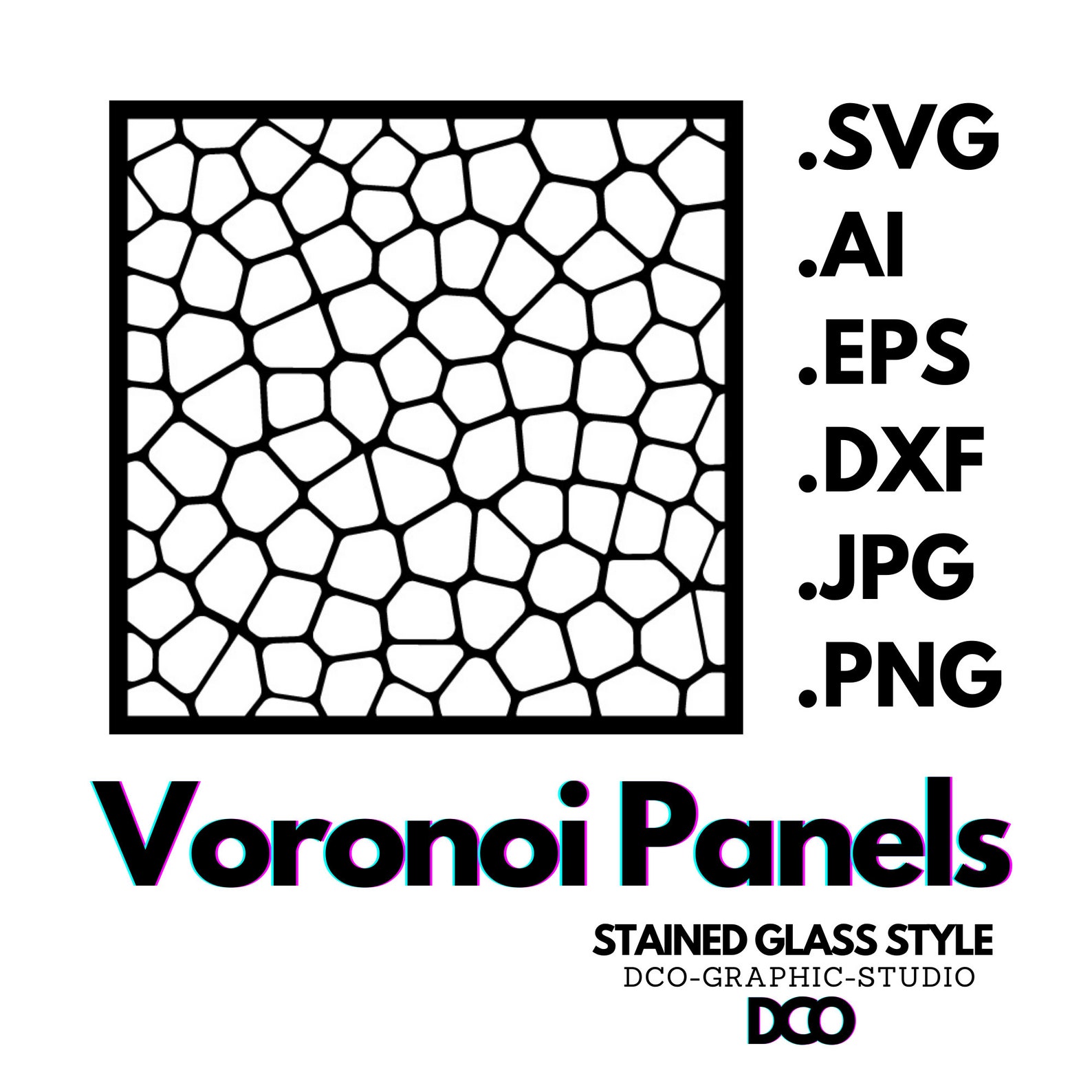 Voronoi SVG, Pattern SVG, Clipart, Files for Cricut, Cut Files ...