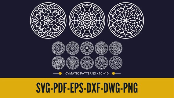 Cymatic Geometry Patterns SVG Pattern SVG Clipart Files for - Etsy Denmark