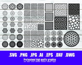 Voronoi SVG, Pattern SVG, Clipart, Files for Cricut, Cut Files Silhouette, Printable,png Dxf - Etsy