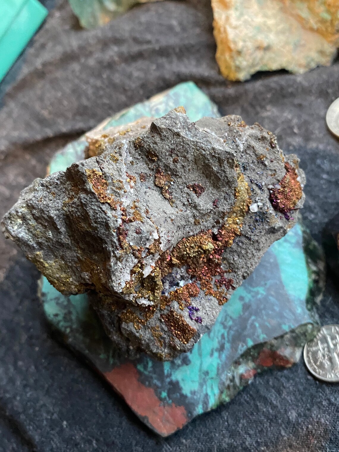 Pyrite Chalcopyrite Bornite Specimen | Etsy