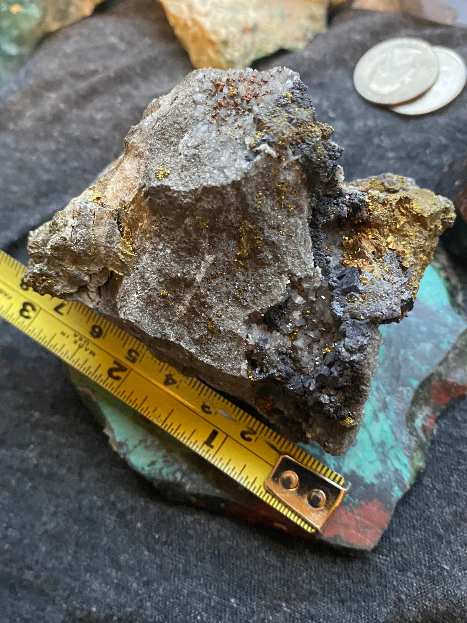 Pyrite Chalcopyrite Bornite Specimen | Etsy