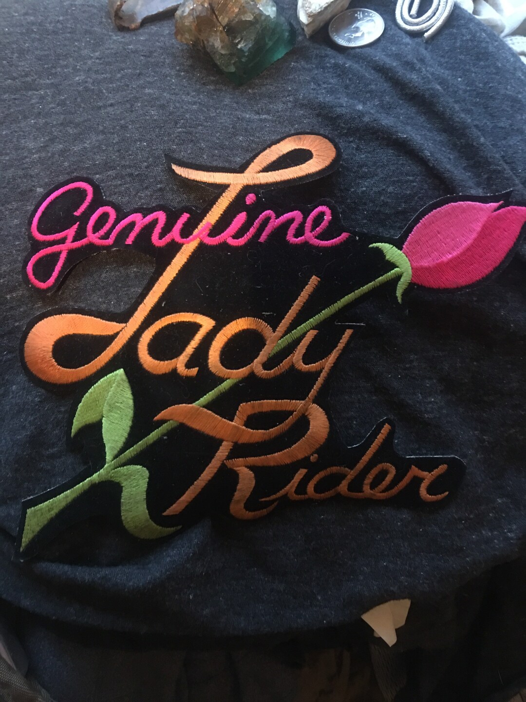 Vintage Lady Biker Patch Large - Etsy