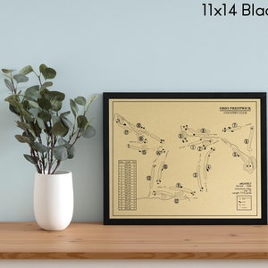 Ohio Prestwick Country Club Outline (print) - Etsy