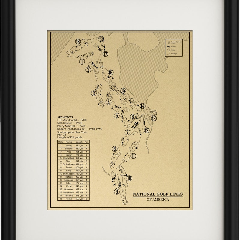 Golf America Map - Etsy UK