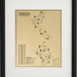 Congressional Country Club Gold Course Outline (print) - Etsy