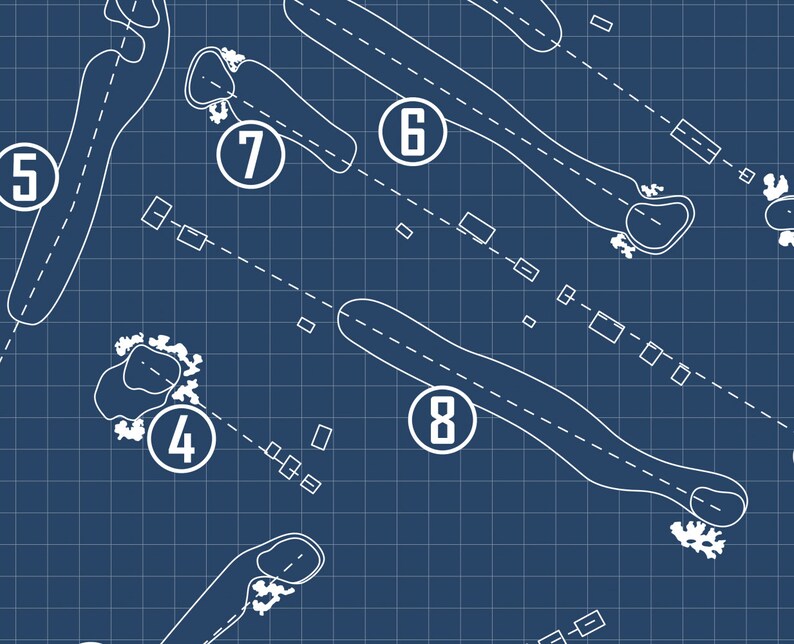 Presidio Golf Course Blueprint (print) - Etsy