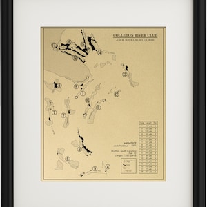 Colleton River Club Nicklaus Course Outline (print) - Etsy