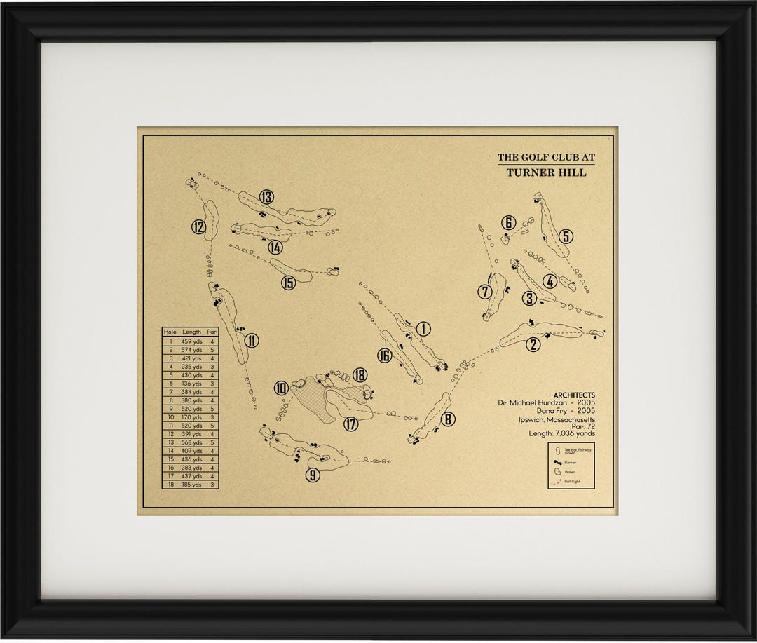 Turner Hill Country Club Outline (print) - Etsy