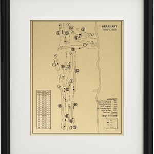 Gearhart Golf Links Outline (print) - Etsy