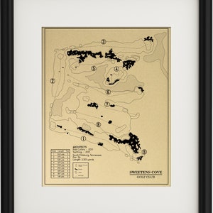 Sweetens Cove Golf Club Outline (print) - Etsy