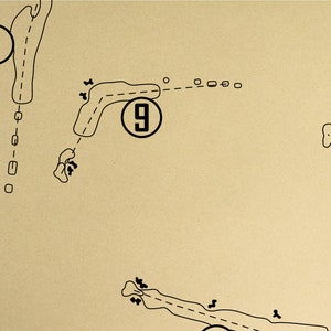 Springfield Golf Club Outline (print) - Etsy