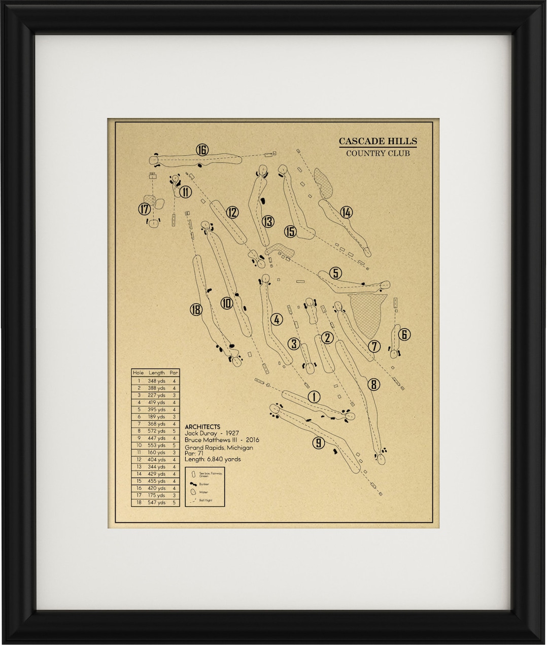 Cascade Hills Country Club Outline (print) - Etsy