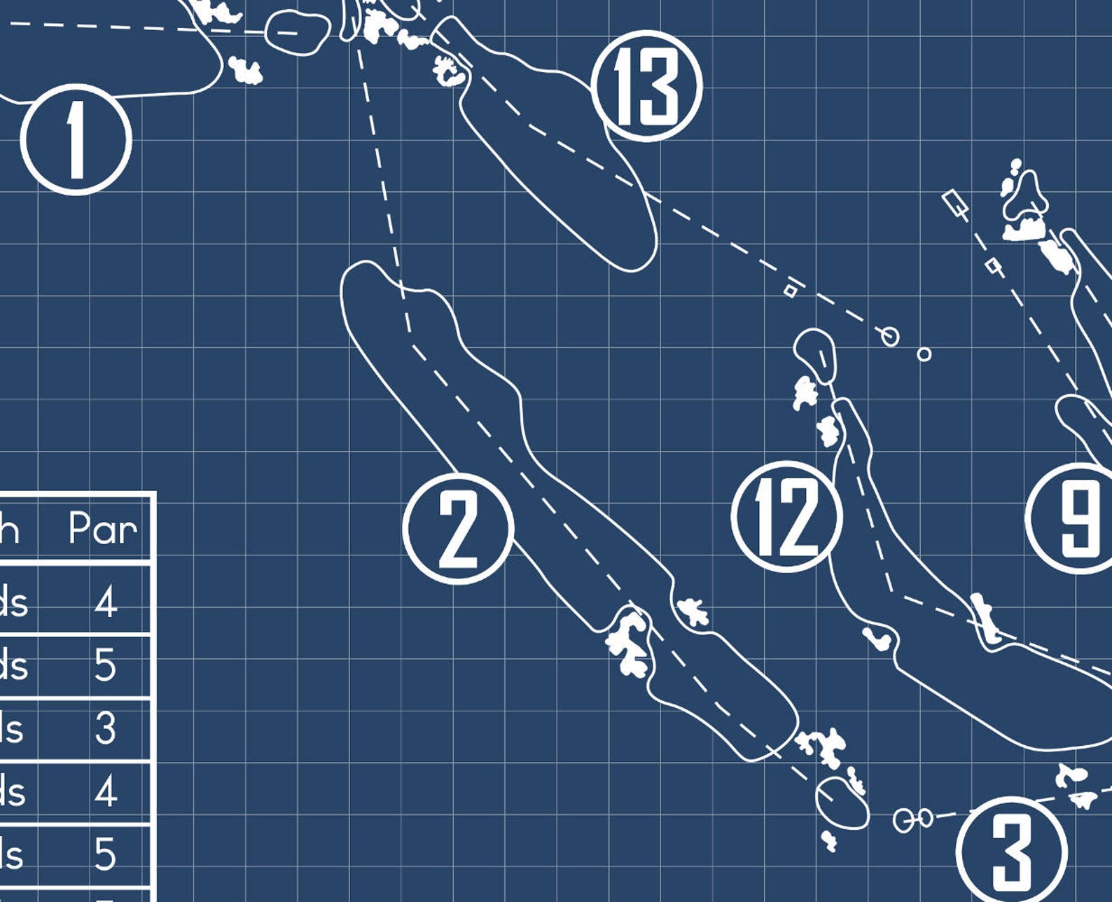 Cypress Point Golf Club Blueprint print - Etsy