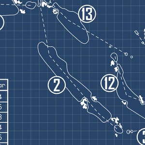 Cypress Point Golf Club Blueprint (print) - Etsy