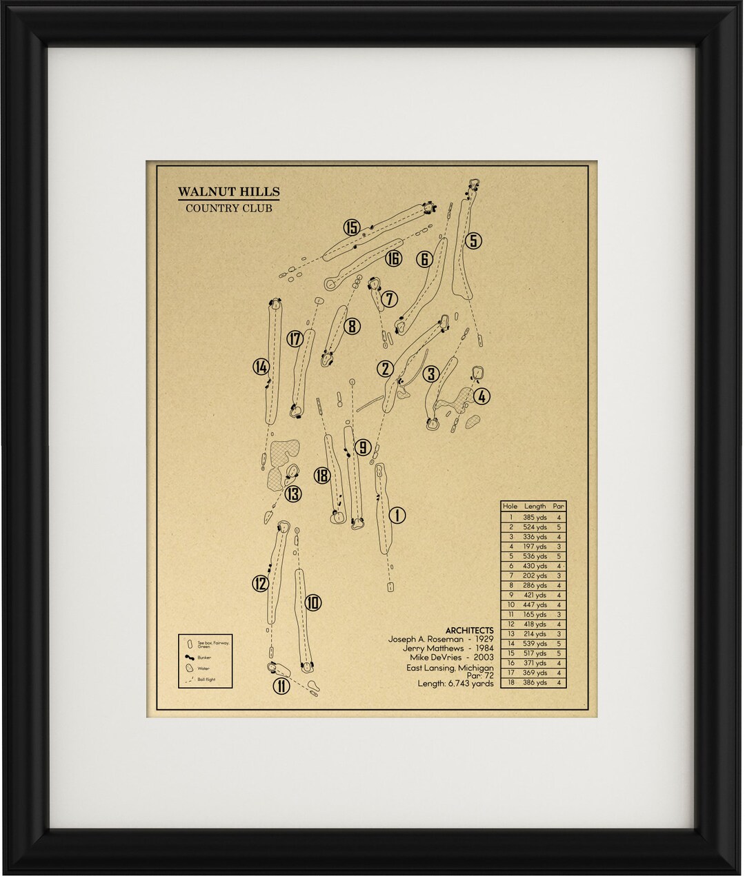 Walnut Hills Country Club Outline (print) - Etsy
