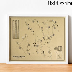 Dallas National Golf Club Outline (print) - Etsy