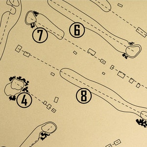 Presidio Golf Course Outline (print) - Etsy