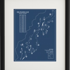 The Prairie Club Pines Course Blueprint (print) - Etsy