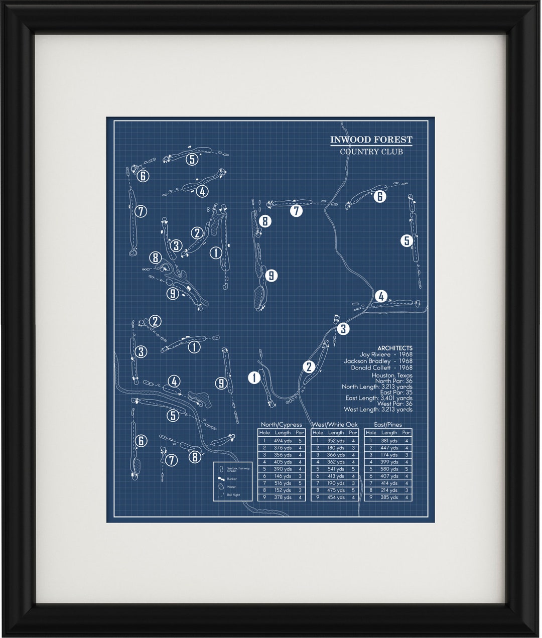 Inwood Forest Country Club Blueprint (print) - Etsy