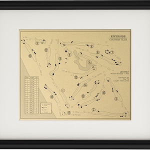 Riverside Country Club Outline (print) - Etsy