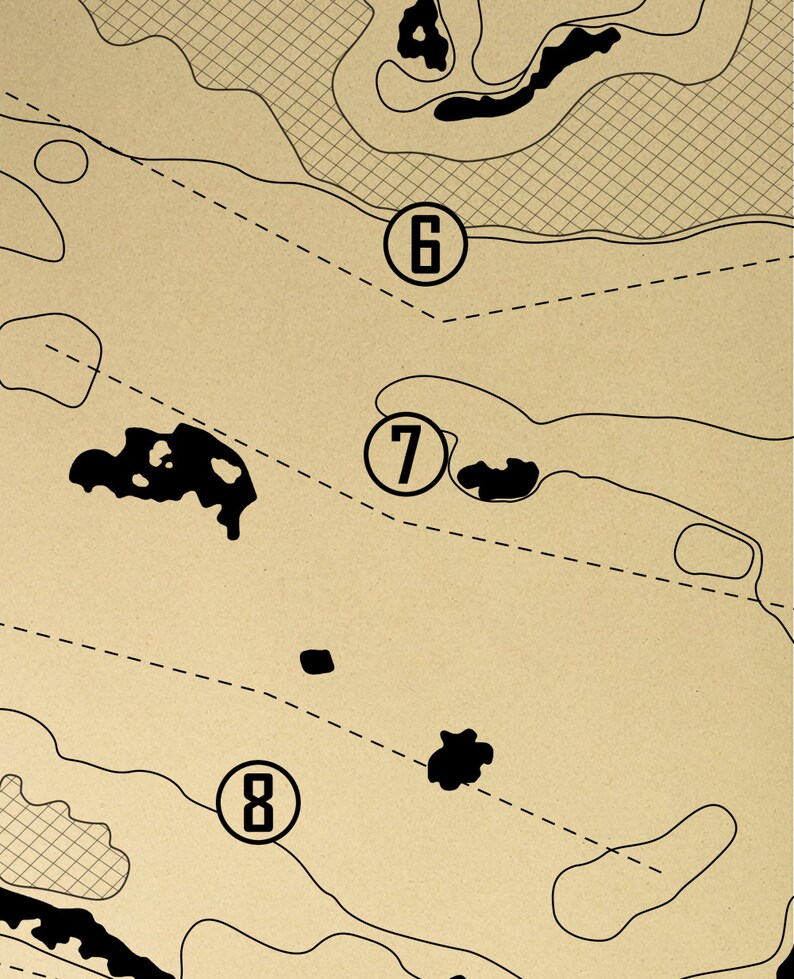 Sweetens Cove Golf Club Outline (print) - Etsy