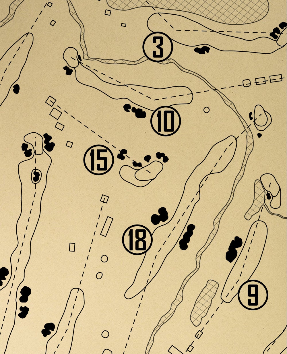 The Ridge at Back Brook Outline print - Etsy