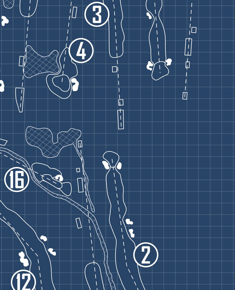 The Stanwich Club Blueprint (print) - Etsy