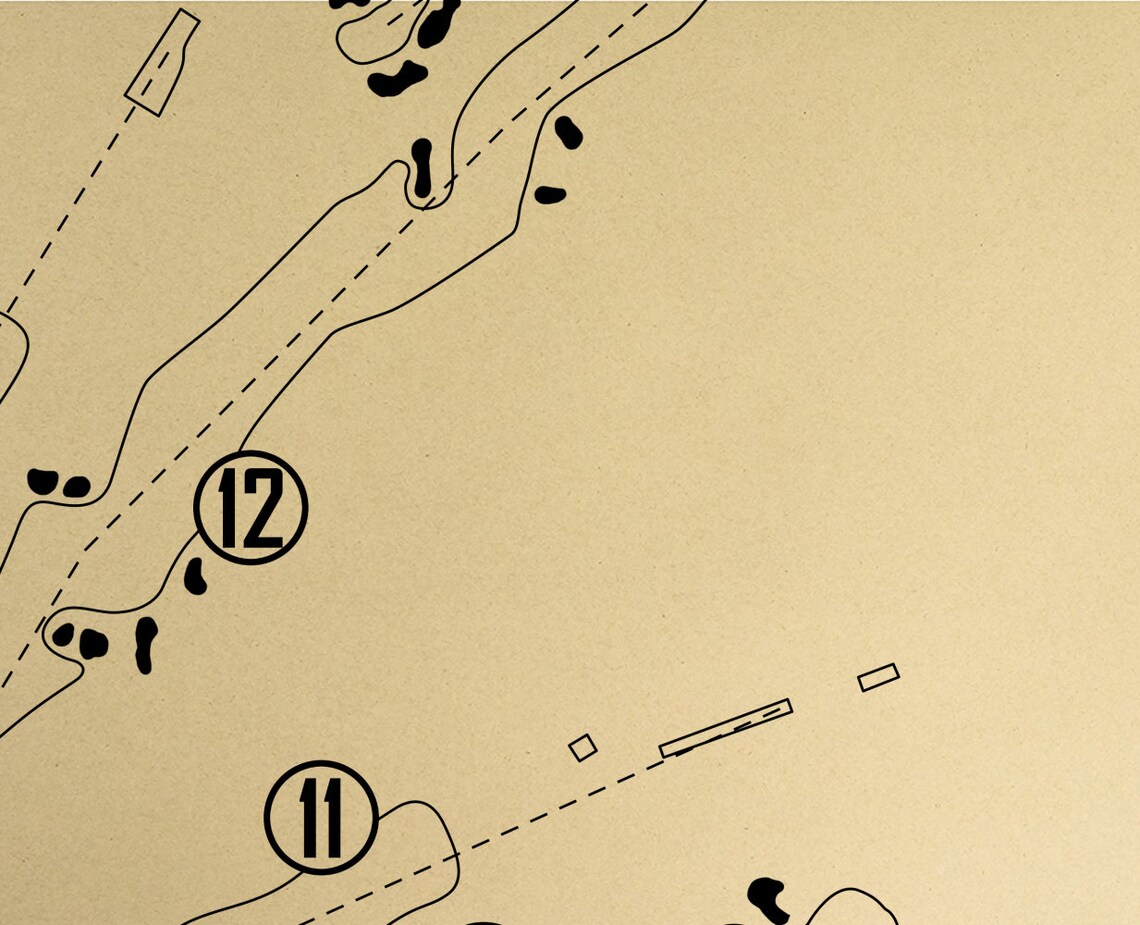 Oakmont Country Club Outline print | Etsy