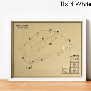 Pine Needles Country Club Outline (print) - Etsy