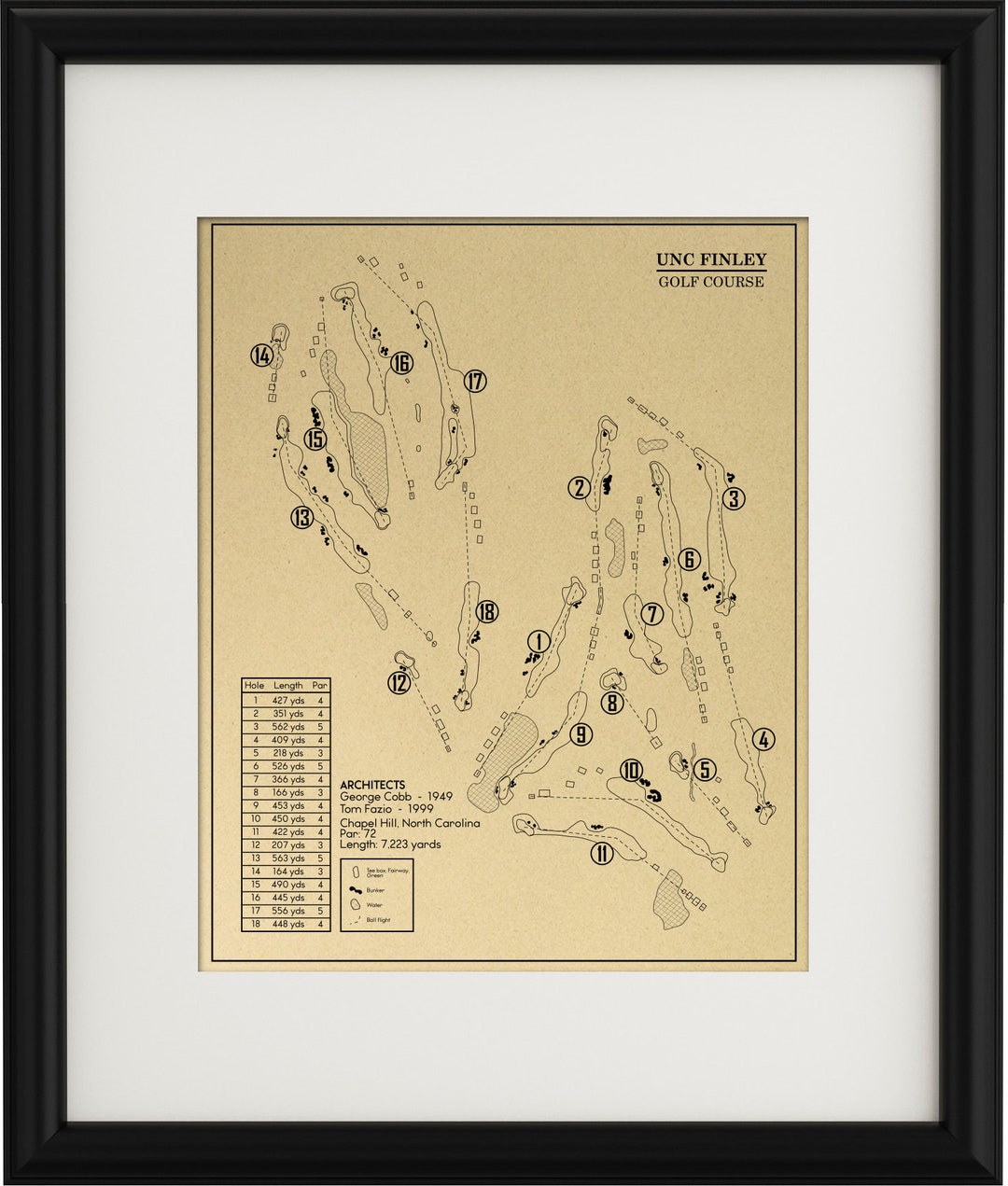 Finley Golf Course in Outline (print) - Etsy