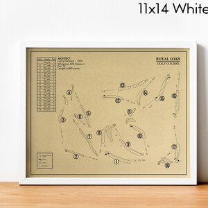 Royal Oaks Golf Course Outline (print) - Etsy