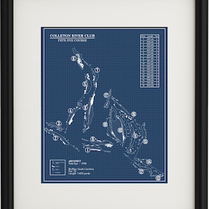 Colleton River Club Dye Course Blueprint (print) - Etsy