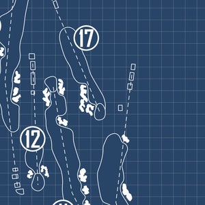 Annandale Golf Club Blueprint (print) - Etsy