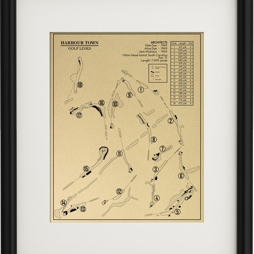 Harbour Town Golf Links Hilton Head Sea Pines Plantation - Etsy