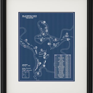 Blackwolf Run River Course Blueprint (print) - Etsy