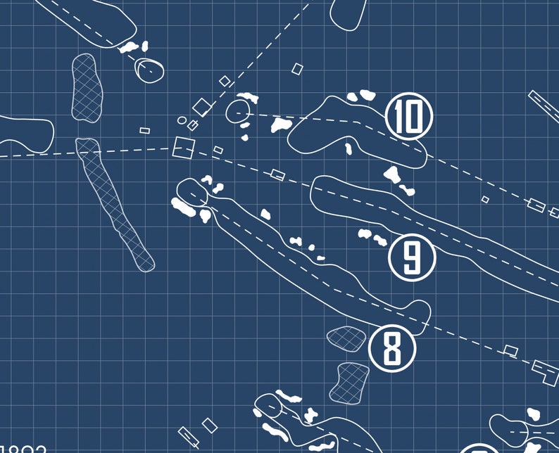 The Country Club in Brookline Blueprint (print) - Etsy