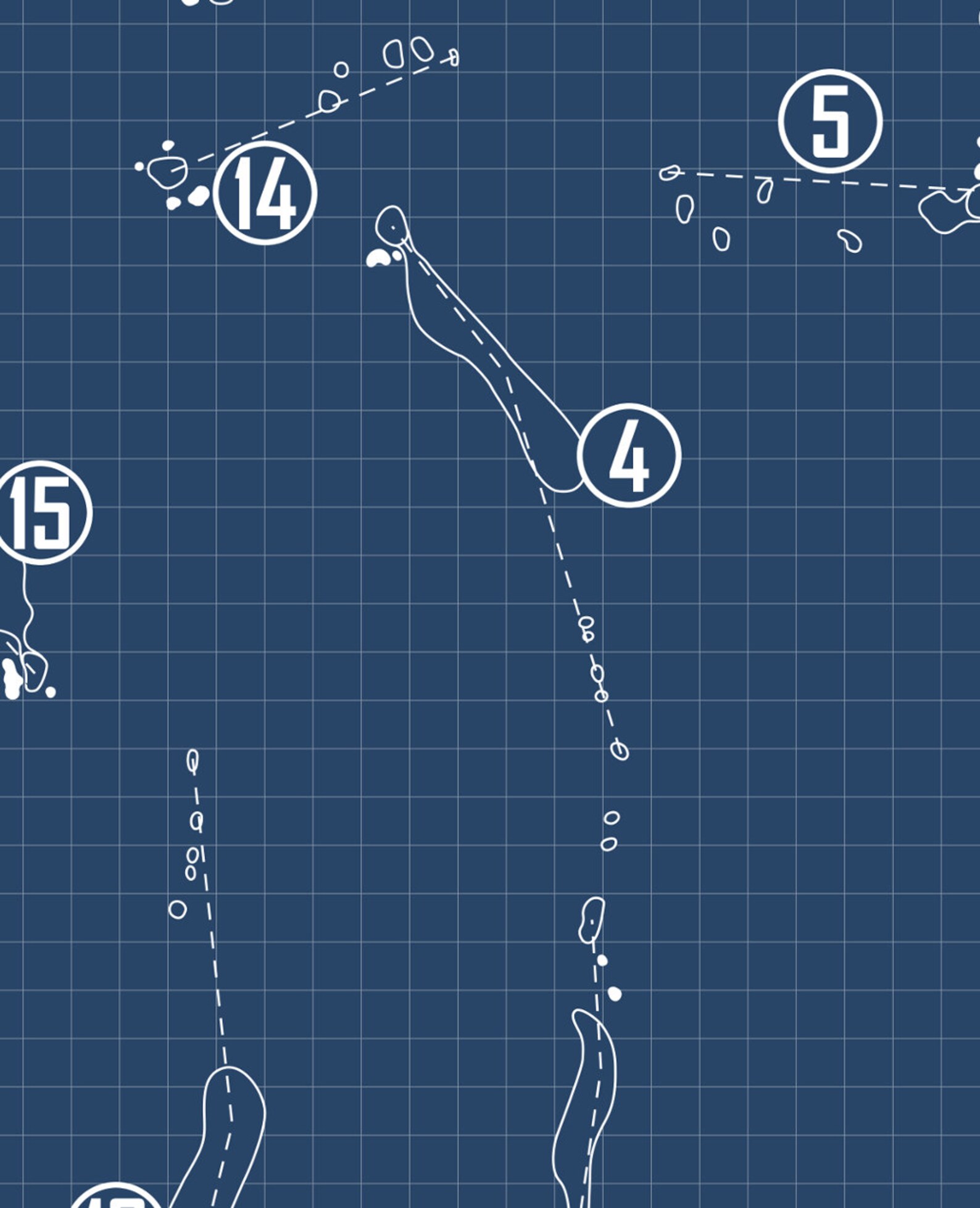 Dinosaur Mountain Course at Gold Canyon Blueprint (print) - Etsy
