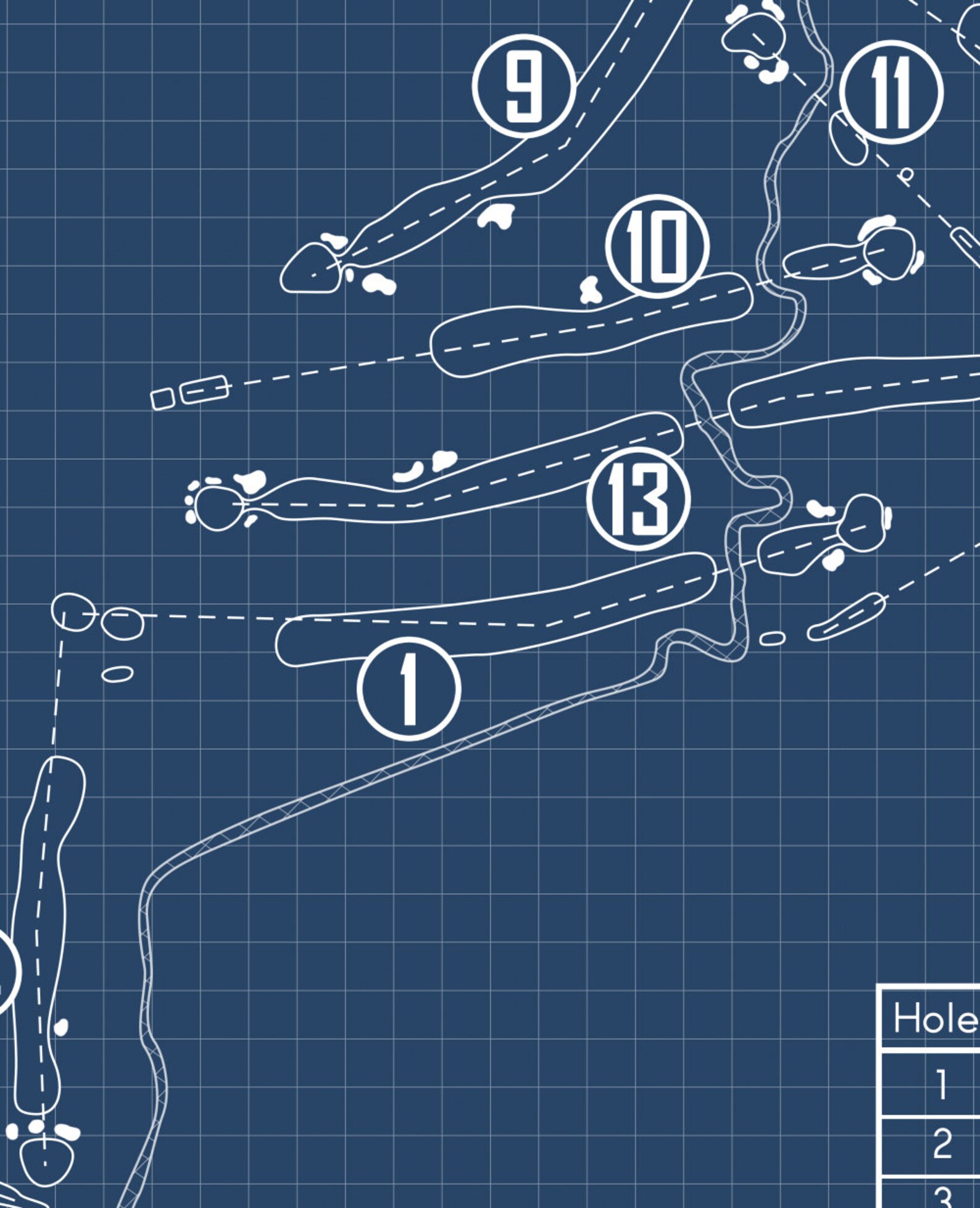 Oak Hill Country Club East Course Blueprint (print) - Etsy