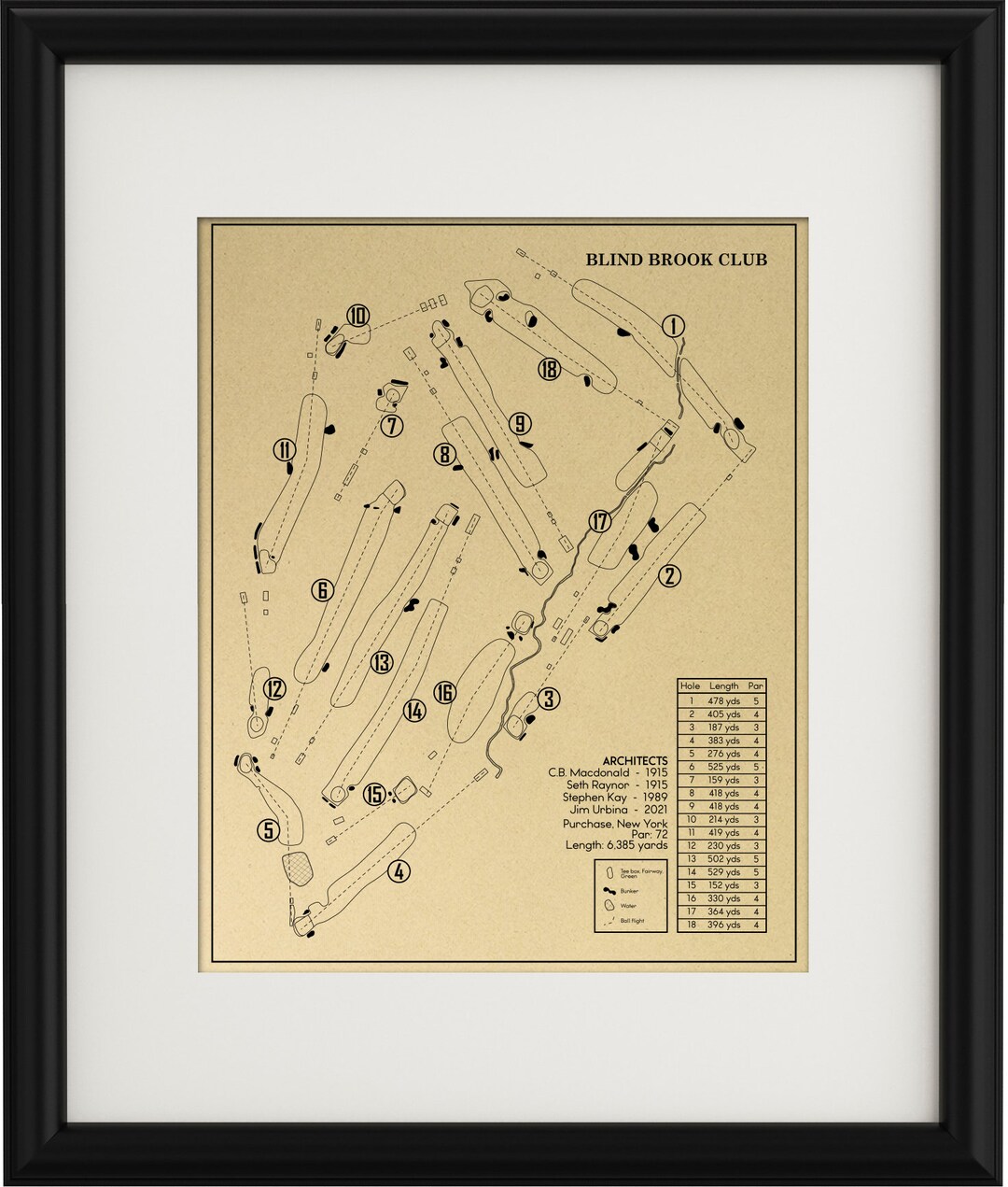 Blind Brook Club Outline (print) - Etsy