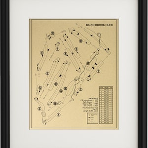 Blind Brook Club Outline (print) - Etsy